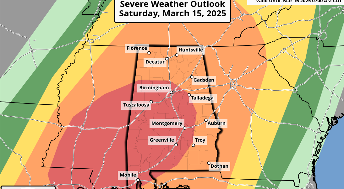 James Spann: High-end severe weather event ahead for Alabama Saturday